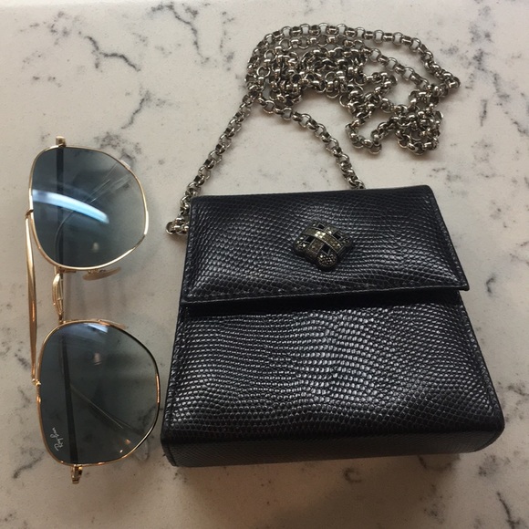 Judith Jack | Bags | Judith Jack Black Leather Evening Bag | Poshmark